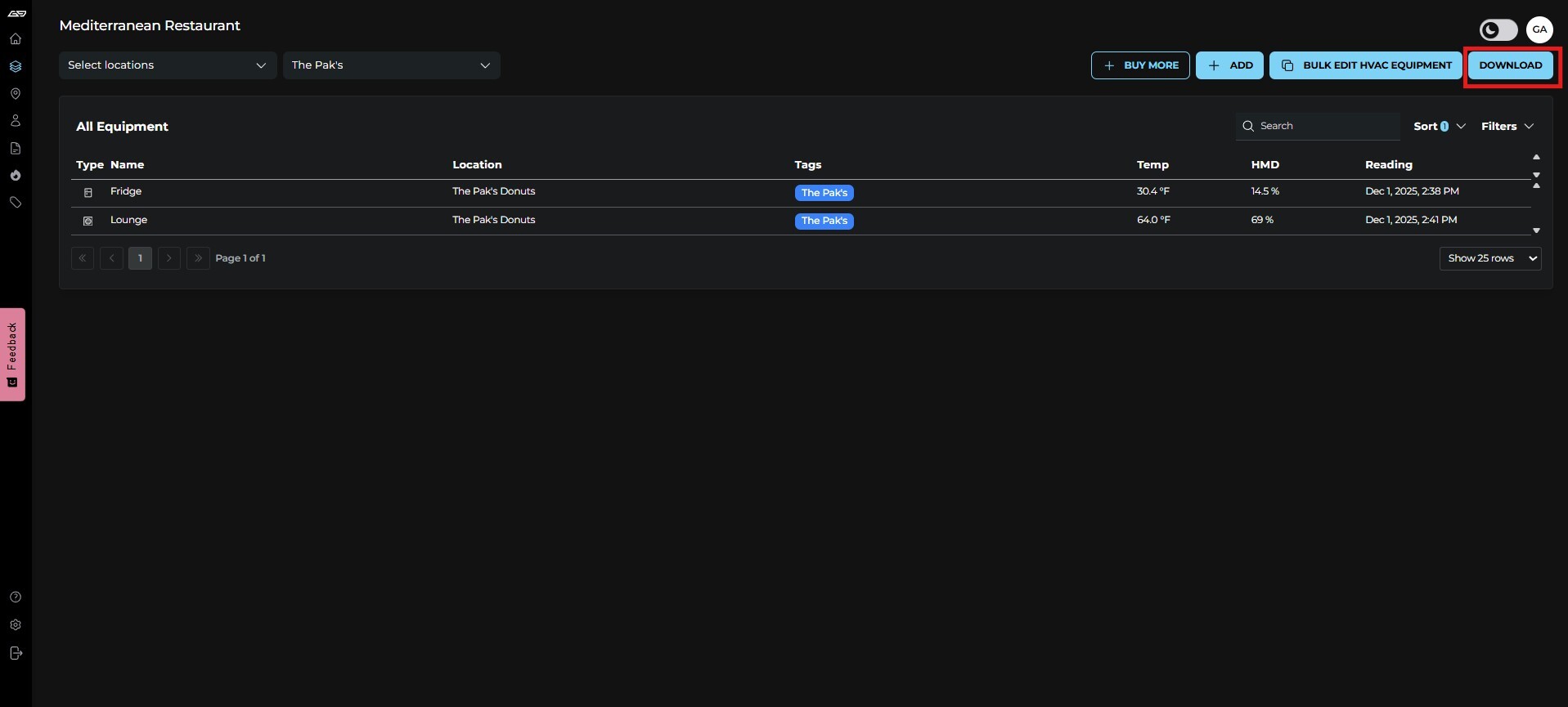 How to Download Tables in the GlacierGrid Dashboard?