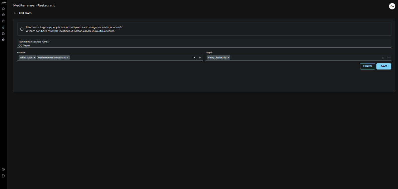 How do I assign a user to a location or team?