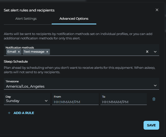 How do I schedule or pause my alerts?